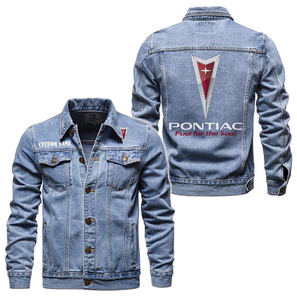 Pontiac Denim jacket Vintage Style Black, Light-Blue and Dark-Blue ...