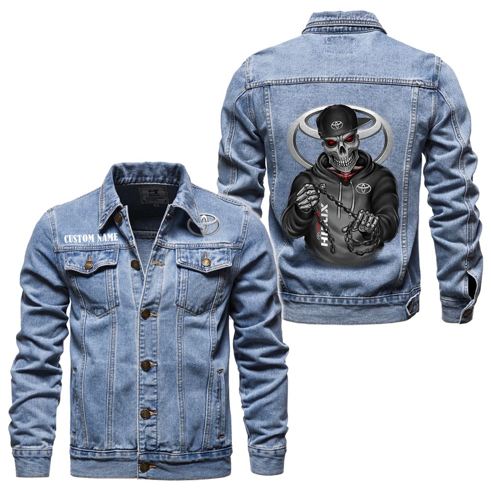 Hilux Denim jacket Vintage Style Black, Light-Blue and Dark-Blue Color ...