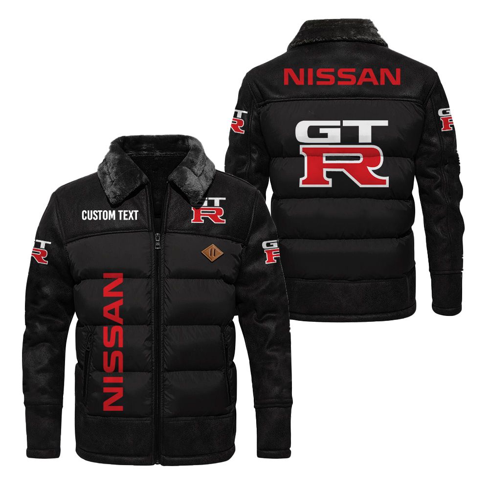 Nissan gtr Lapel Fur Integrated Fleece Jacket Customize Name,Customize ...
