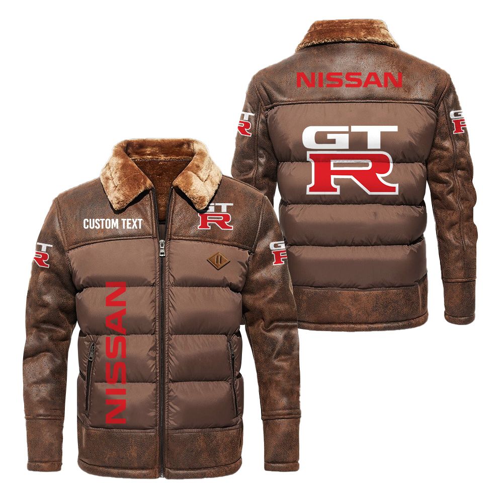 Nissan gtr Lapel Fur Integrated Fleece Jacket Customize Name,Customize ...